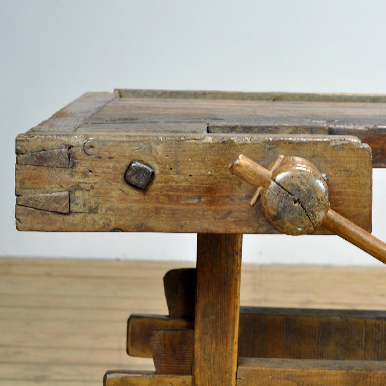 Antique Carpenters Oak Workbench, Circa 1910 at 1stDibs