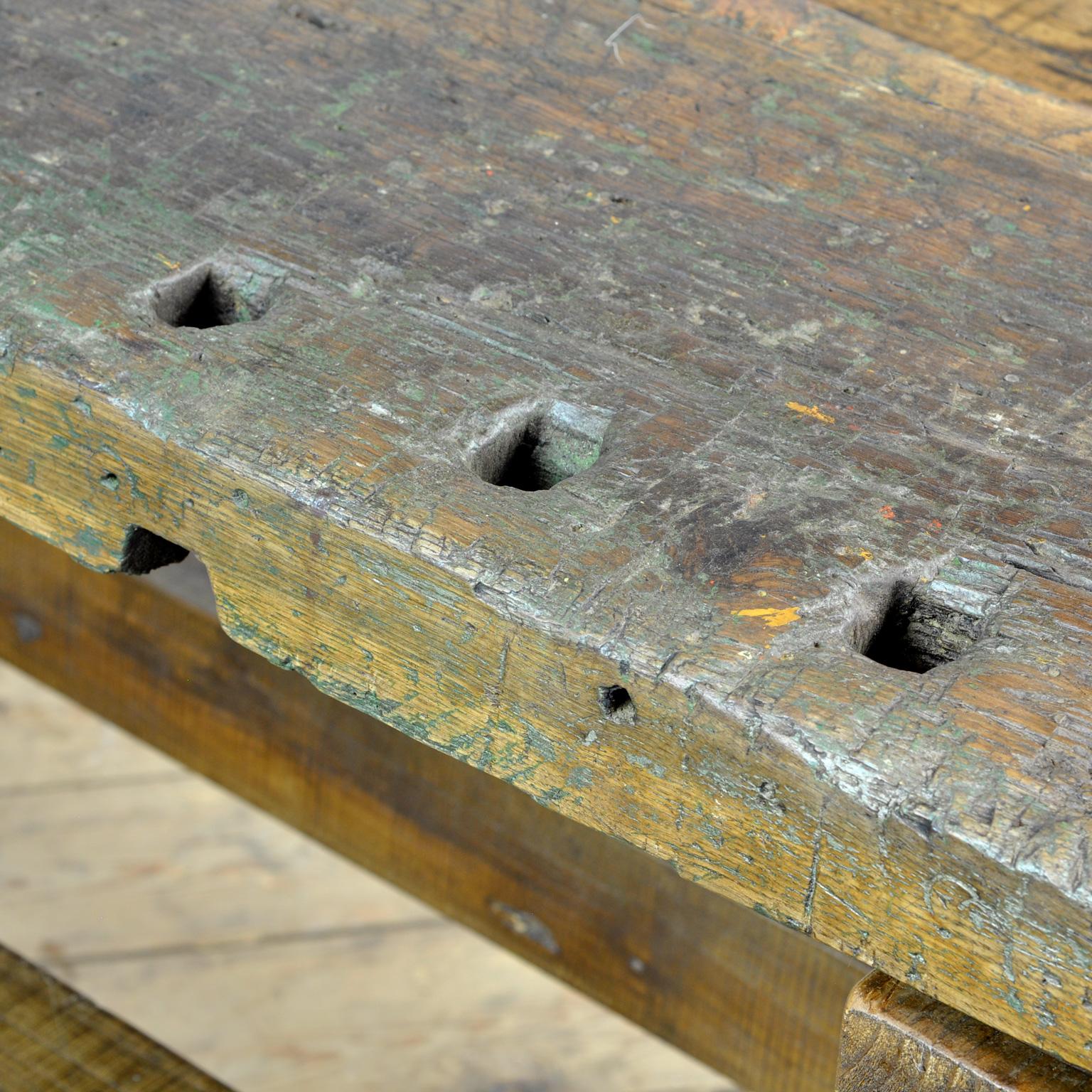 Antique Carpenters Oak Workbench, Circa 1910 at 1stDibs | antique work ...