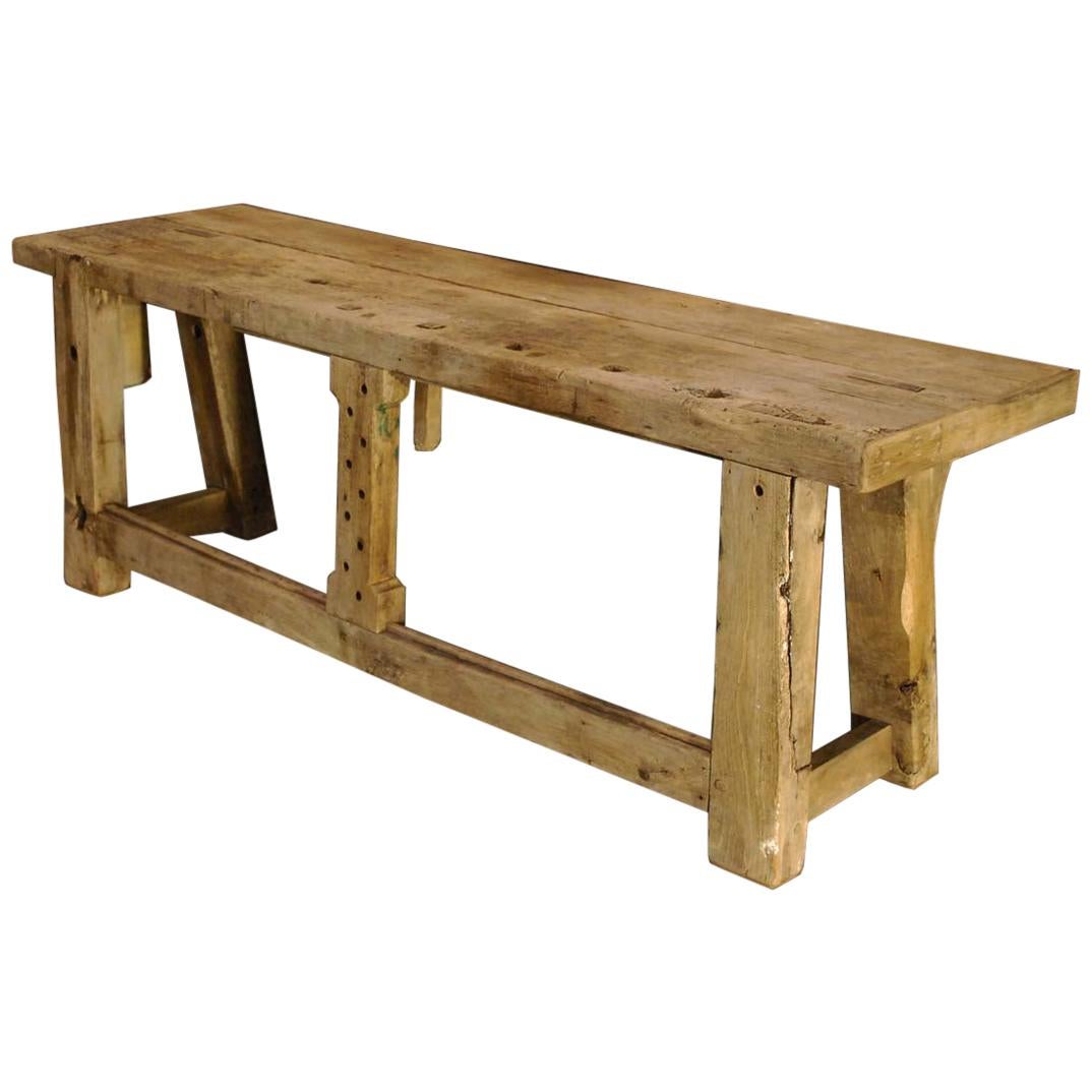 Carpenters Oak Workbench, circa 1900 at 1stDibs