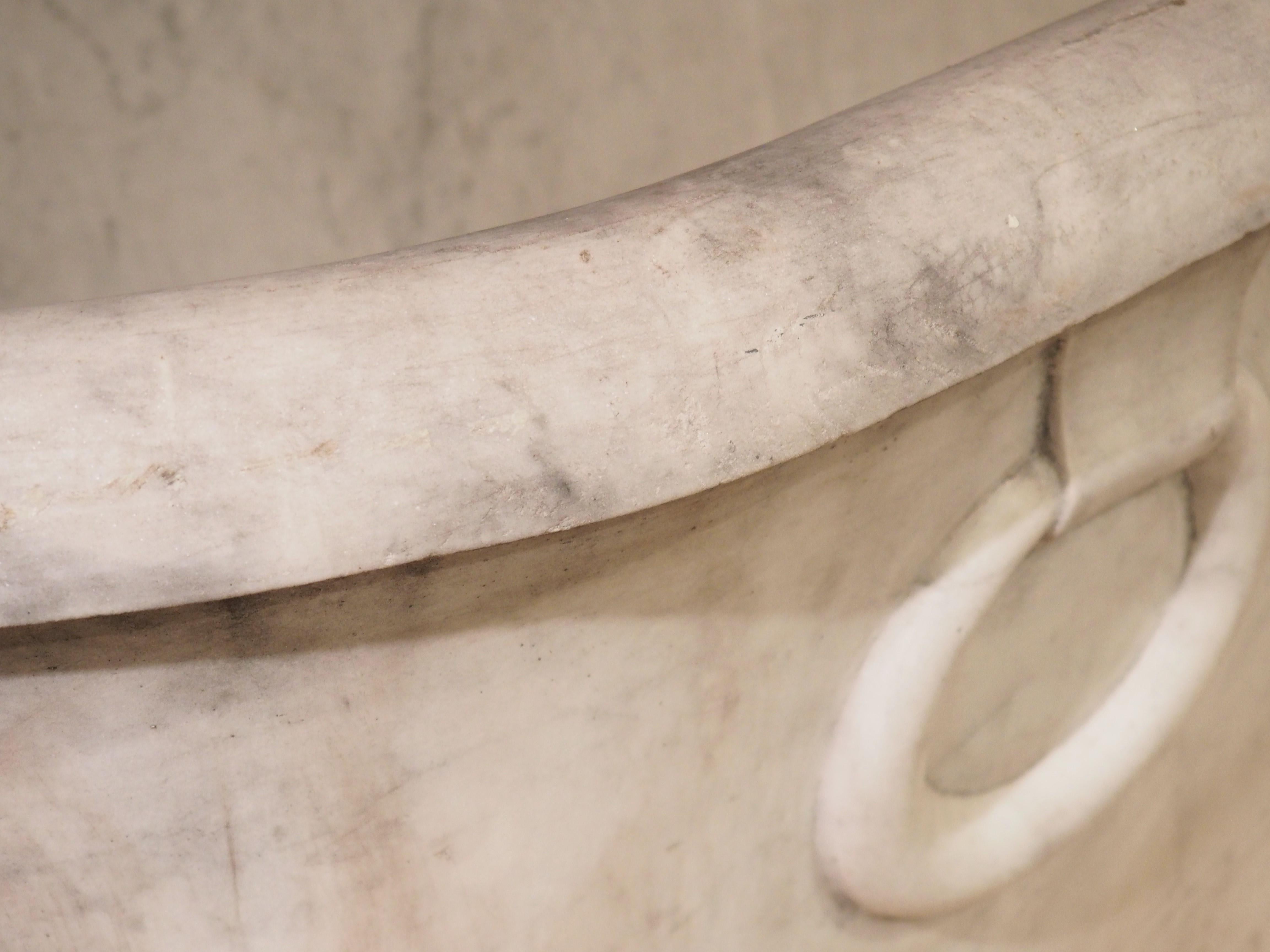 Antique Carrara Marble Bathtub from Italy, 19th Century at 1stDibs