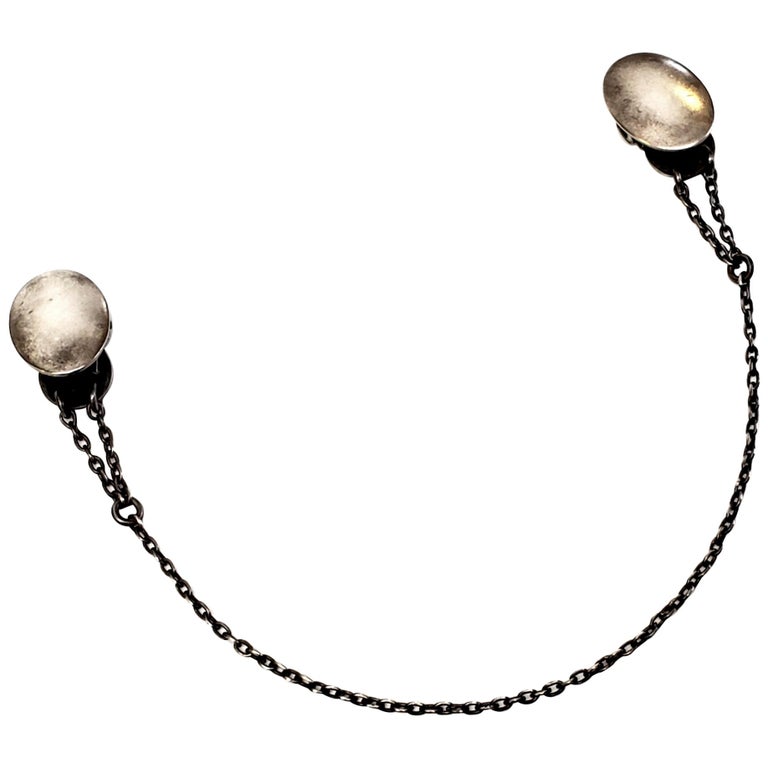 Antique Carter Hale and Co. Sterling Silver Collar Clip at 1stDibs