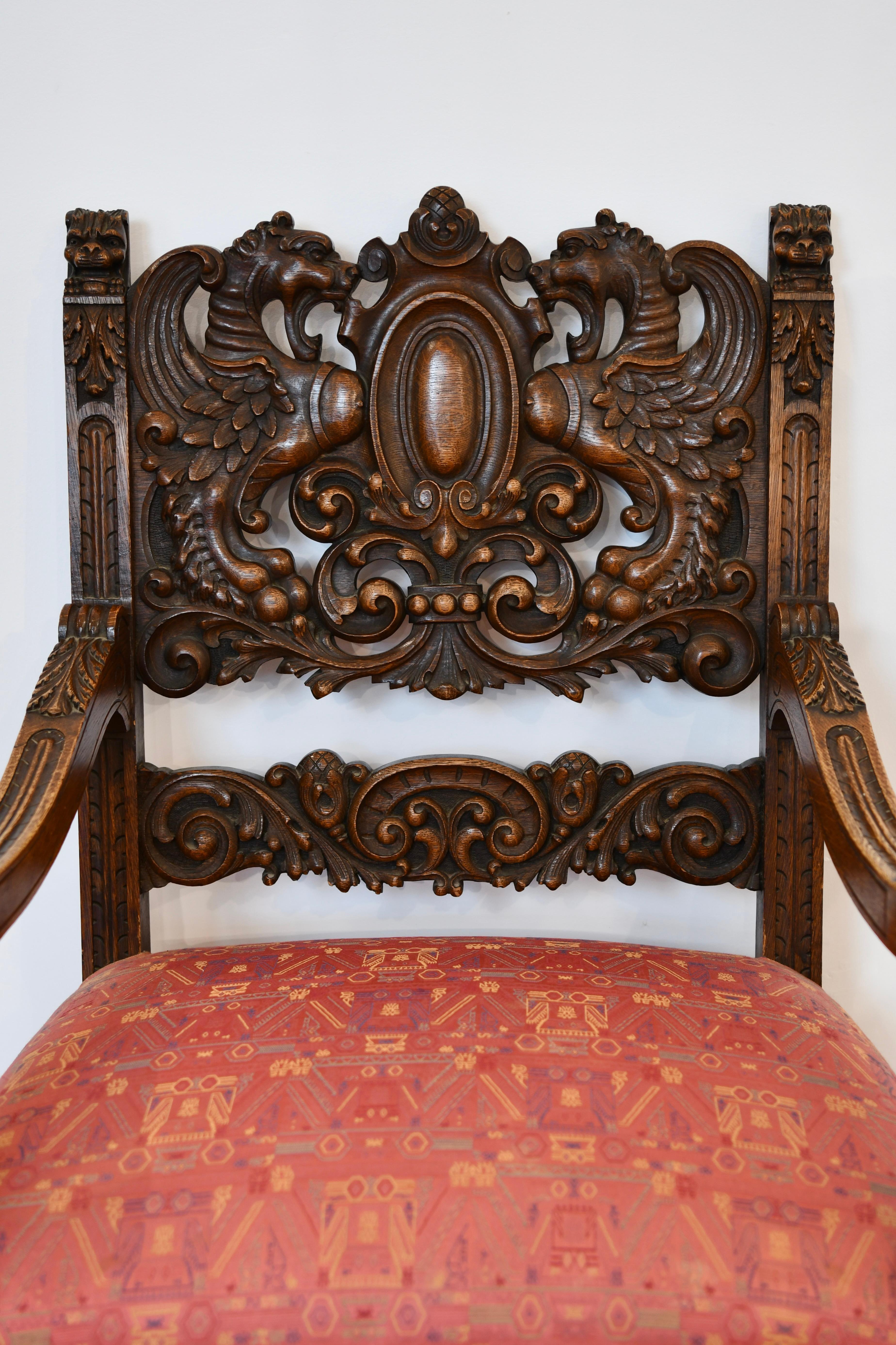Antique Carved Chair For Sale at 1stDibs