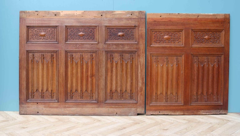 Antique Carved English Oak Linenfold Panelling at 1stDibs | linenfold ...