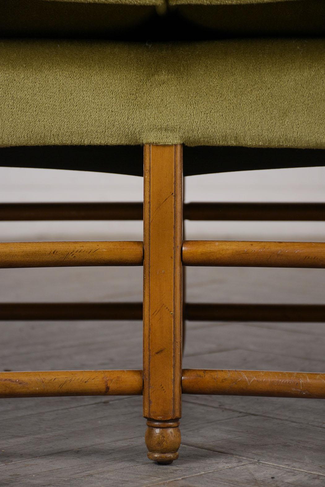 Antique Carved English Style Bench at 1stDibs