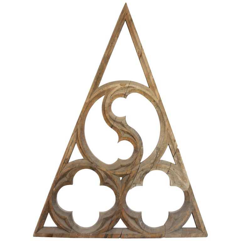 Antique Carved Gothic Tracery Panel at 1stDibs