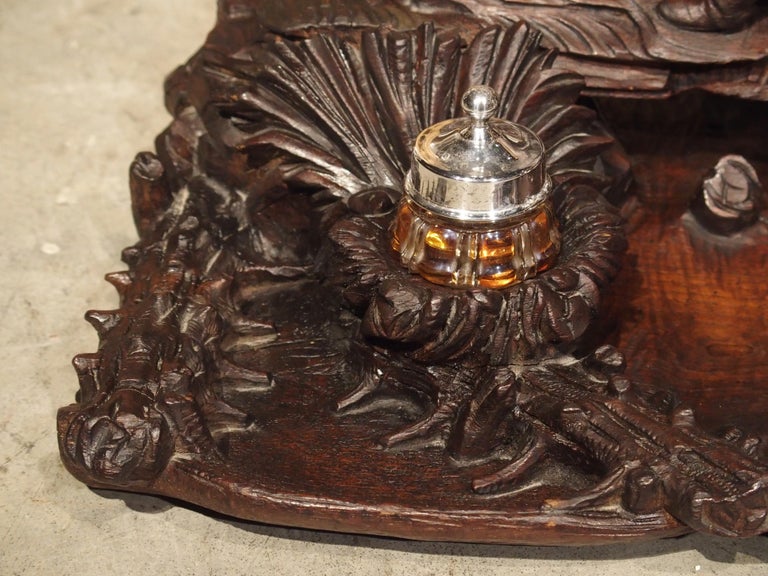 Antique Carved Inkwell, Swiss Milk Cow, Late 19th Century For Sale at ...