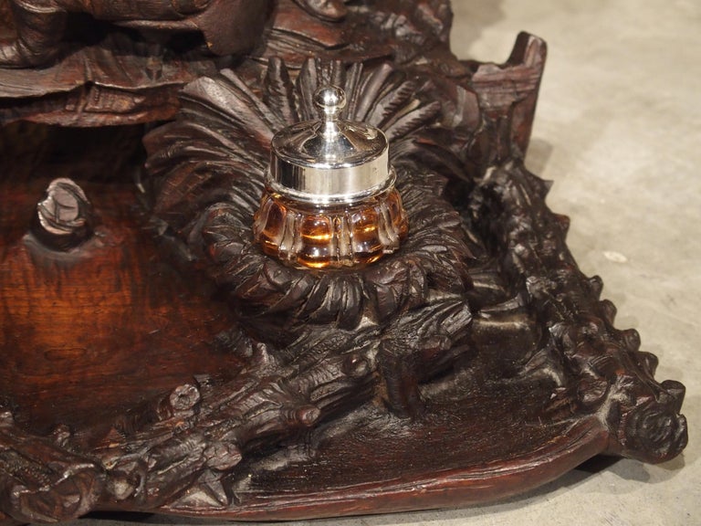 Antique Carved Inkwell, Swiss Milk Cow, Late 19th Century For Sale at ...