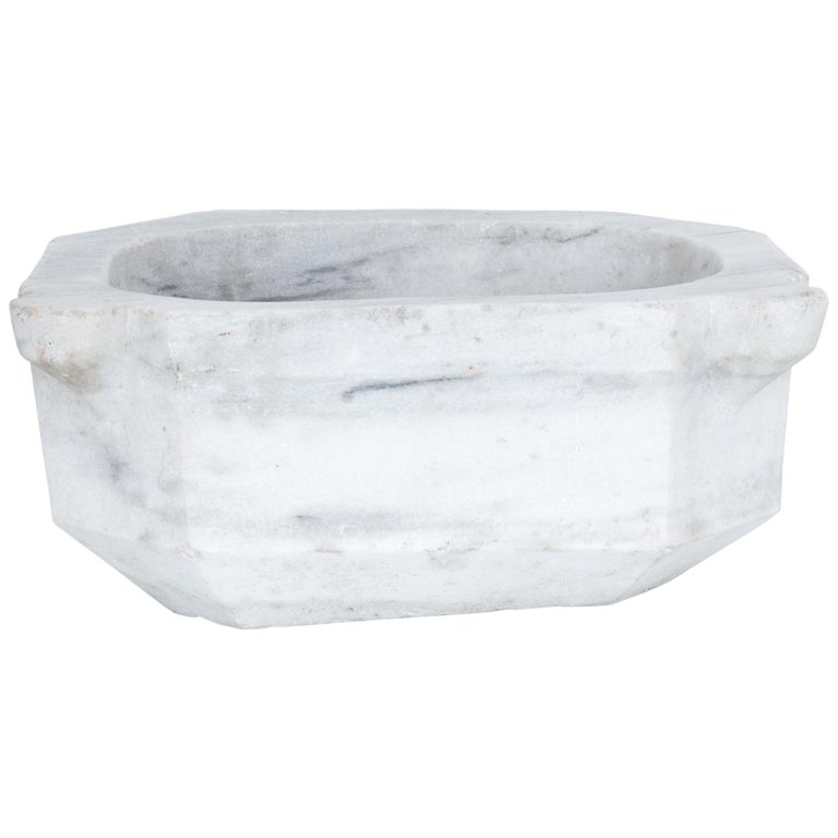 Antique Carved Marble Font at 1stDibs