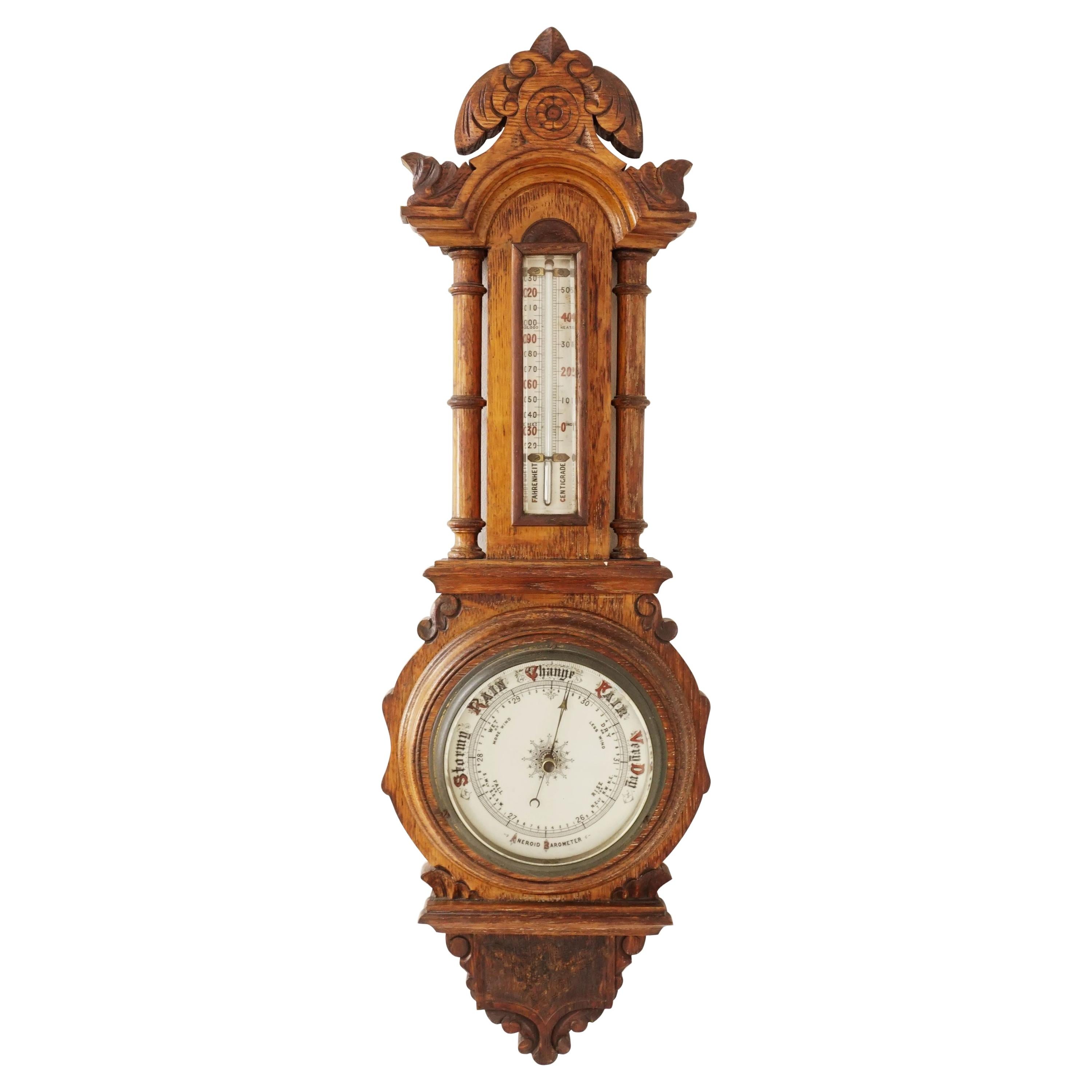 Antique Barometer, Aneroid Barometer, Decorative Barometer, Scotland ...