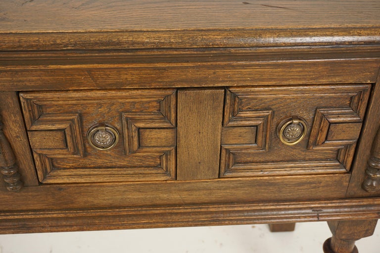 Antique Carved Oak Sideboard, Server, Hall and Sofa Table, Scotland ...