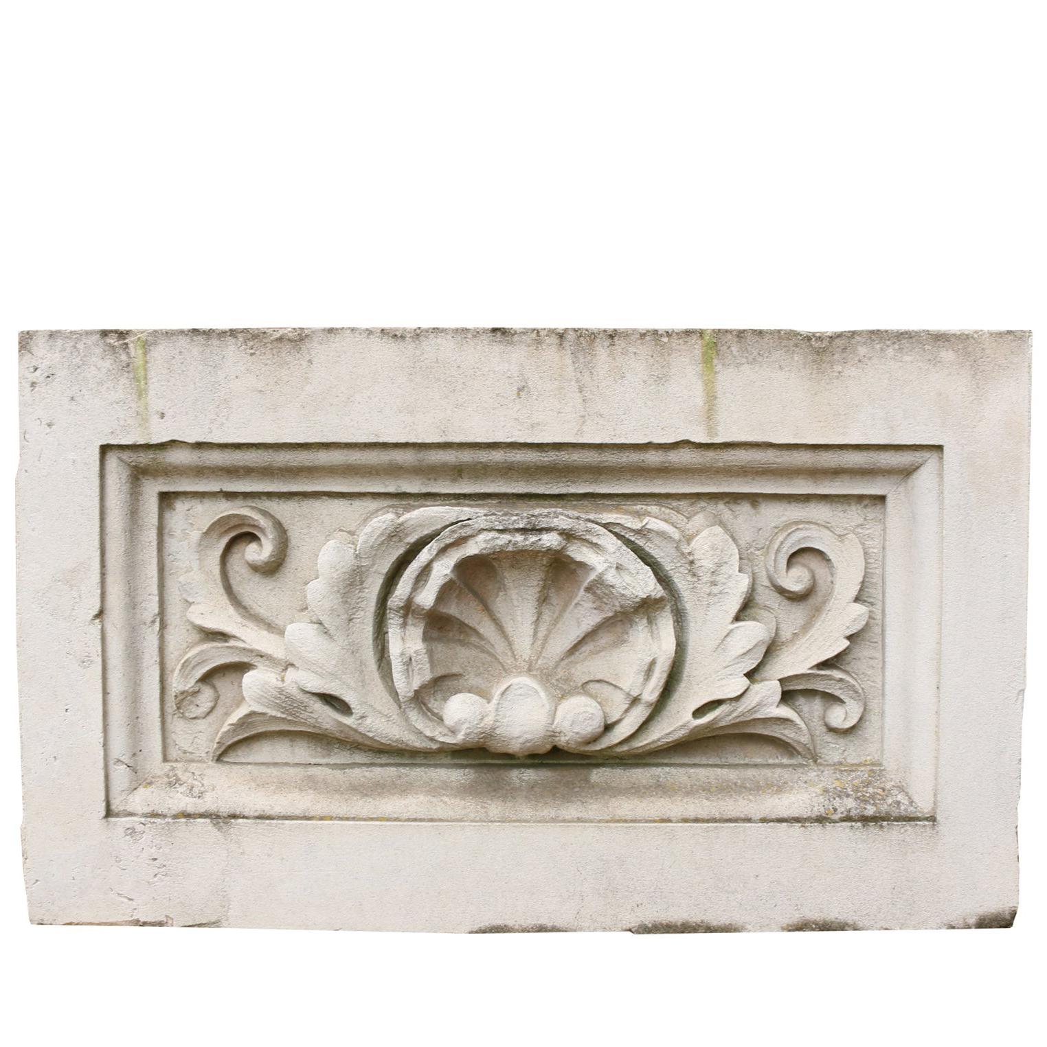 Antique Carved Portland Stone Plaque / Frieze at 1stDibs