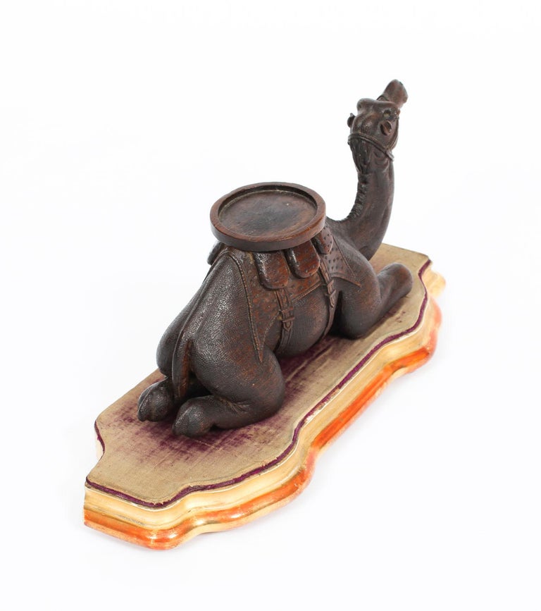 Antique Carved Wood Camel Stand Sculpture, 19th Century at 1stDibs