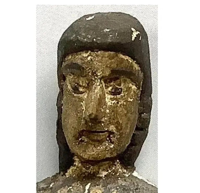 Antique Carved Wooden Spanish Colonial Santo For Sale at 1stDibs