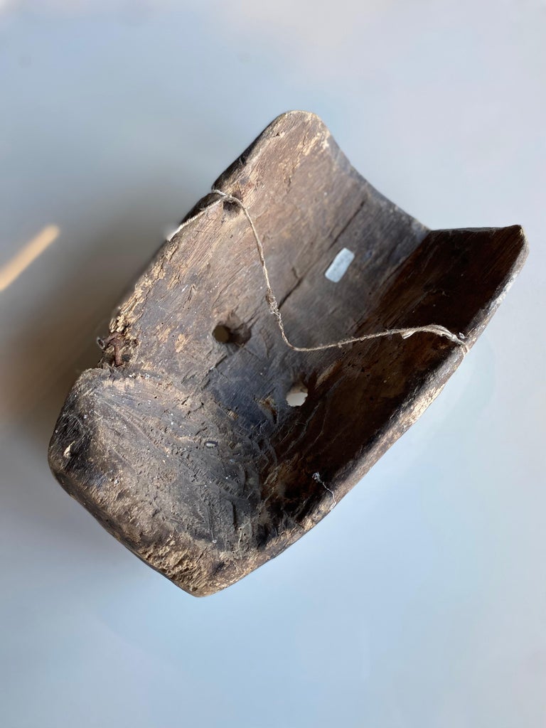 Antique Carved Wooden Tribal Mask with Original Painting, Borneo For ...