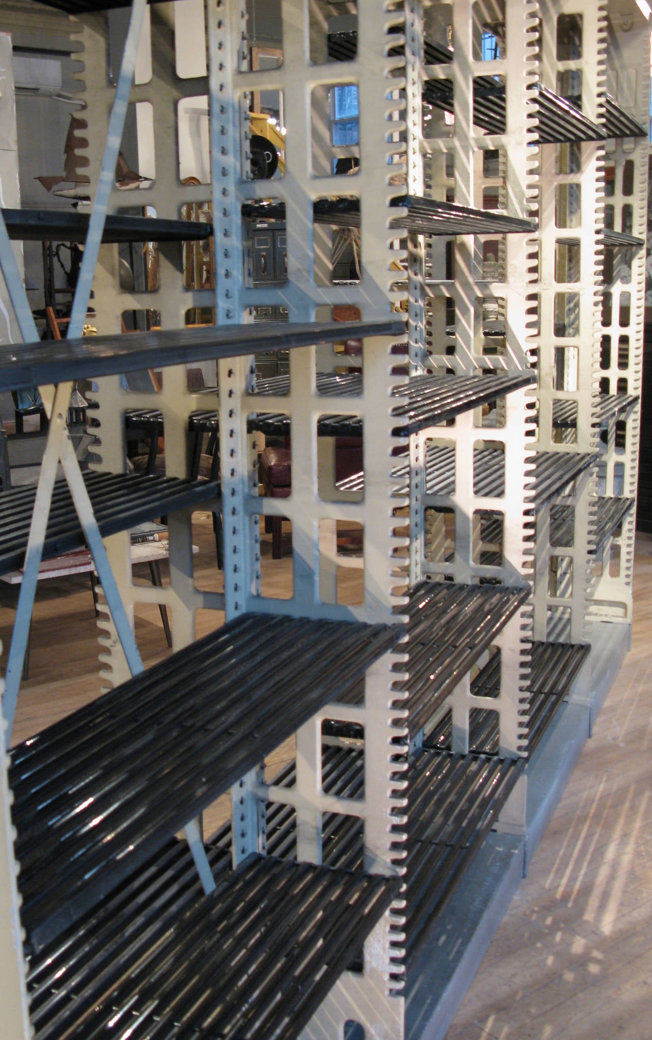 Antique Cast Iron Archival Library Bookcase by Snead at 1stDibs | cast ...