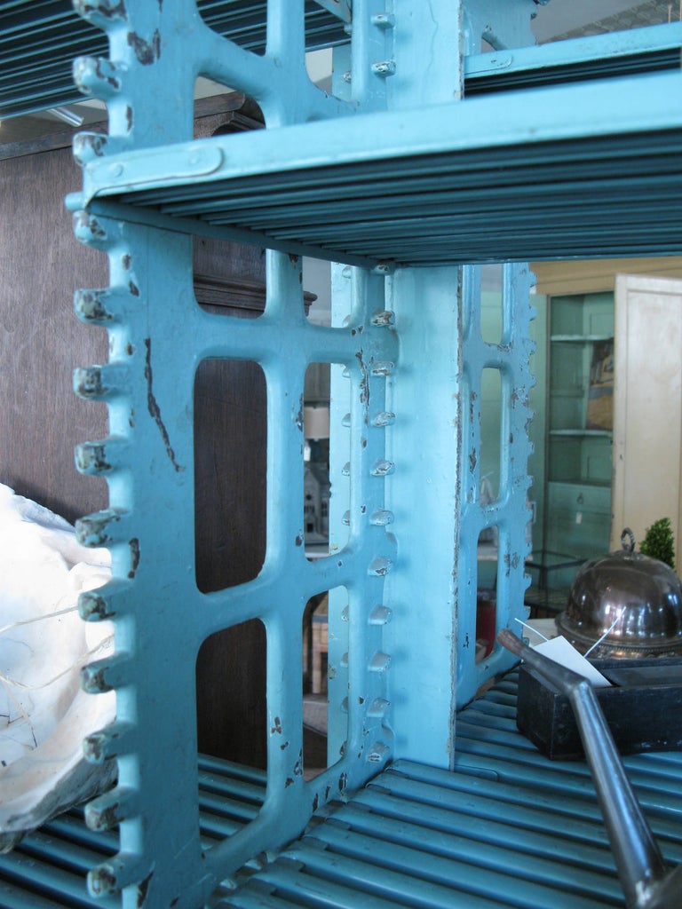 Antique Cast Iron Archival Library Bookcase by Snead at 1stDibs