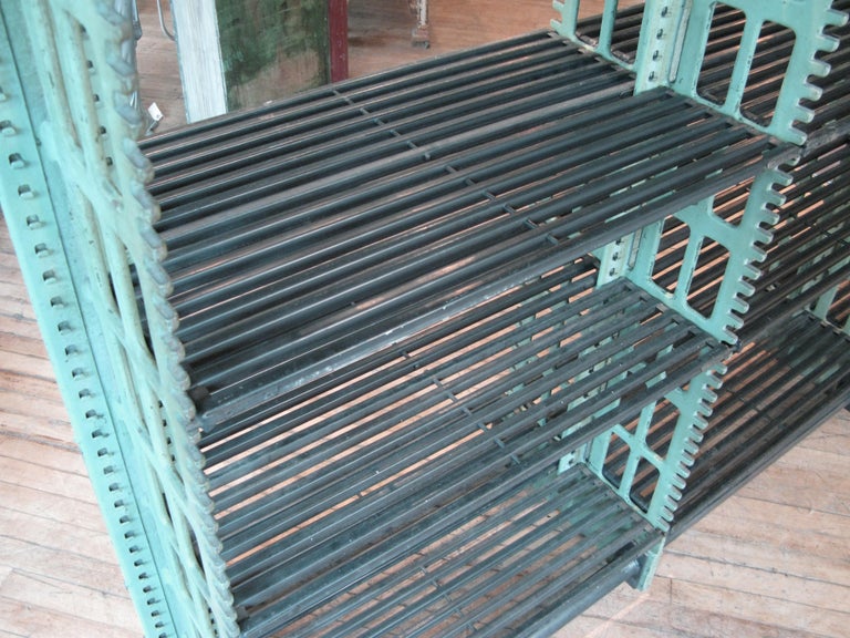 Antique Cast Iron Archival Library Bookcase by Snead at 1stDibs