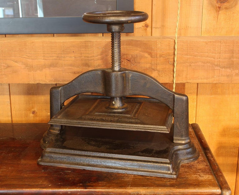 Antique Cast Iron Book Press at 1stDibs | antique cast iron book press ...
