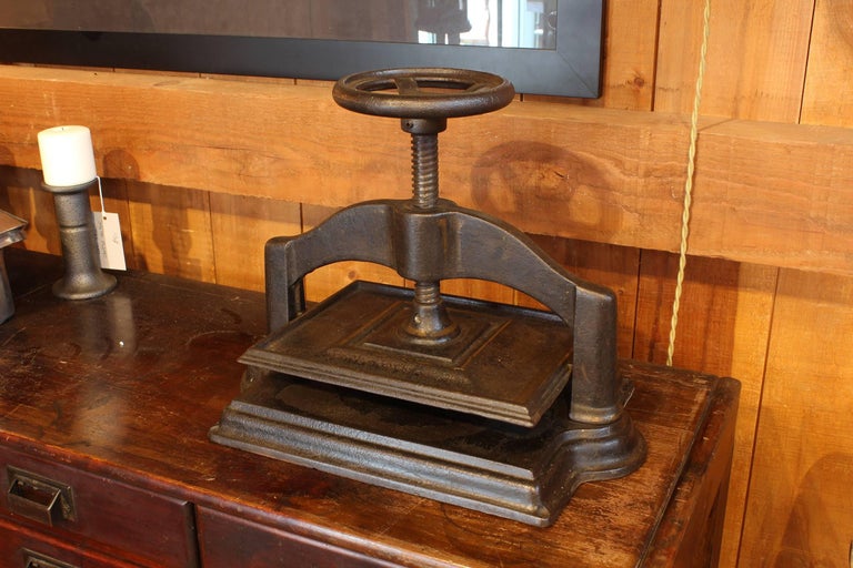 Antique Cast Iron Book Press at 1stDibs | antique cast iron book press ...