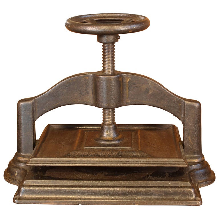Antique Cast Iron Book Press at 1stDibs | antique cast iron book press ...
