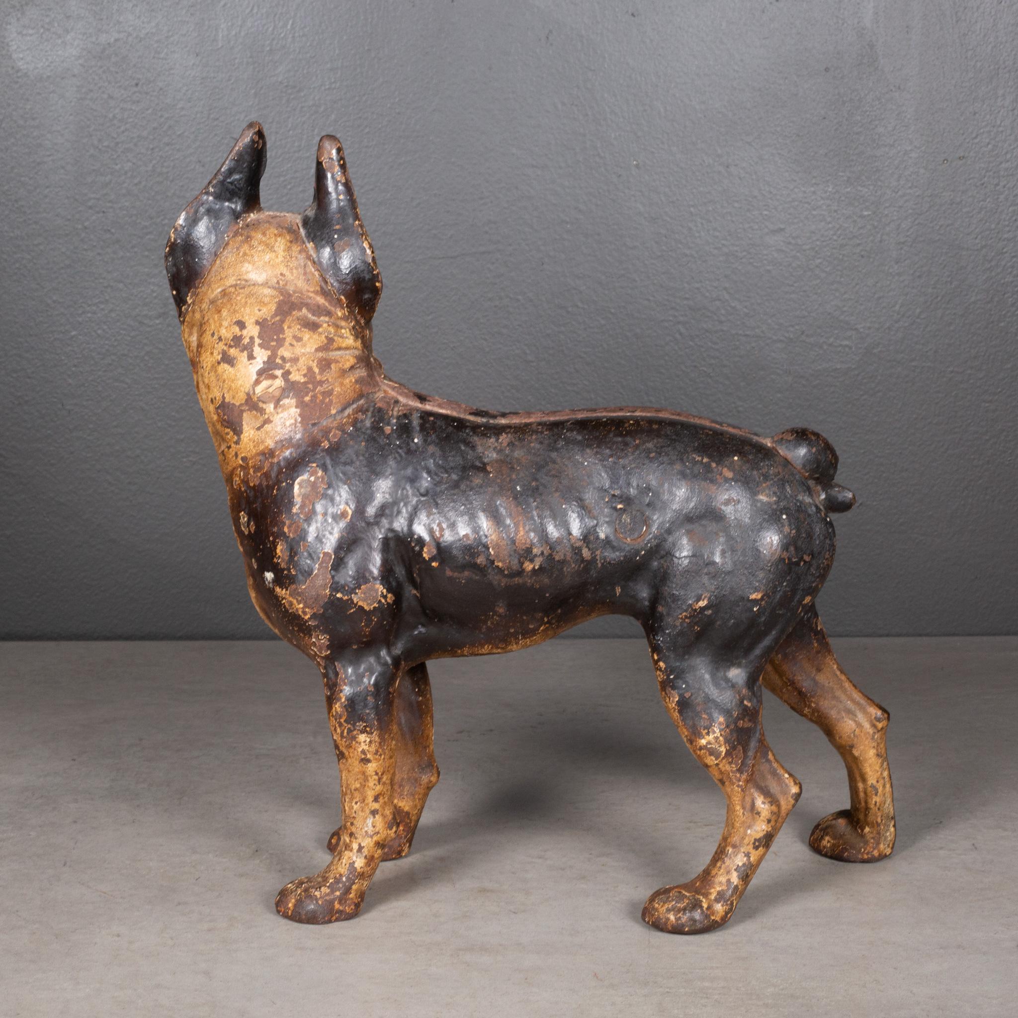 Antique Cast Iron Boston Terrier Doorstop by Hubley, circa 1910-1940 ...