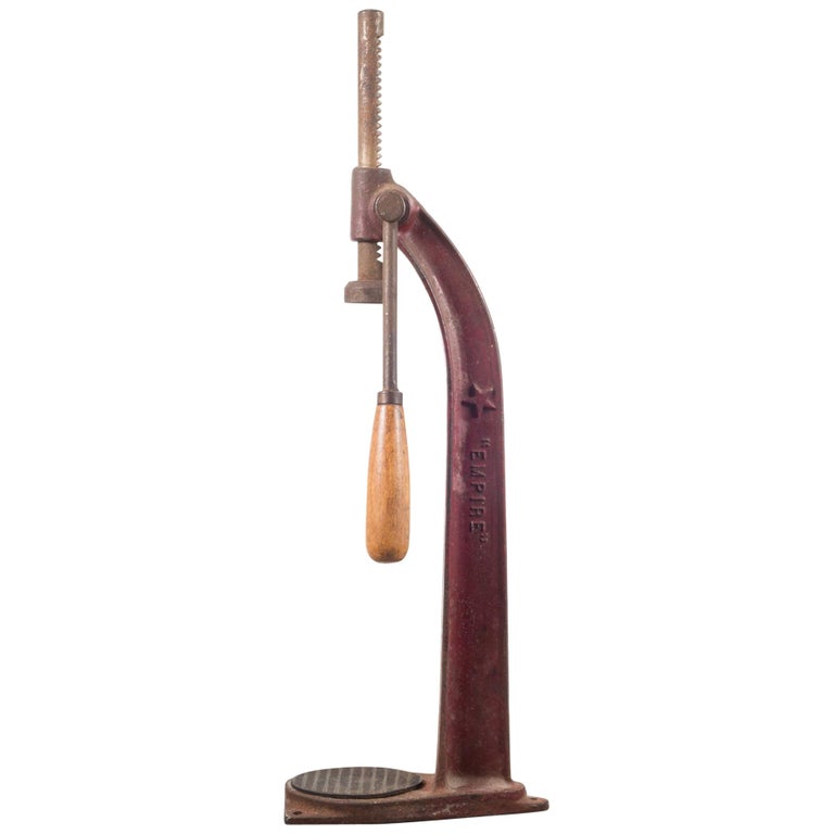 Antique Cast Iron Bottle Capper, circa 1920 For Sale at 1stDibs