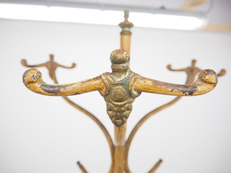 Antique Cast Iron Coat Rack, 1920s at 1stDibs | 1920s coat rack