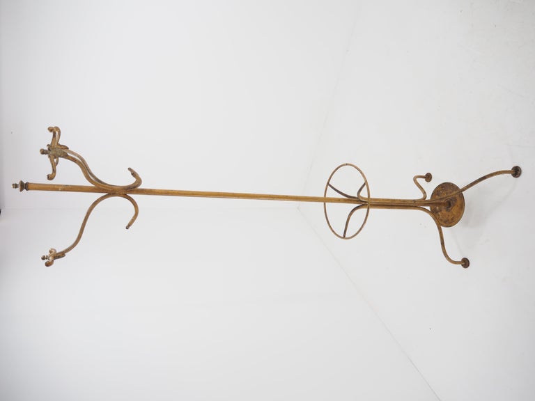 Antique Cast Iron Coat Rack, 1920s at 1stDibs | 1920s coat rack