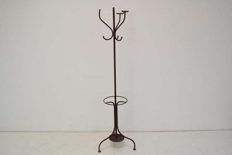 Antique Cast Iron Coat Rack and Umbrellas, 1920's For Sale at 1stDibs
