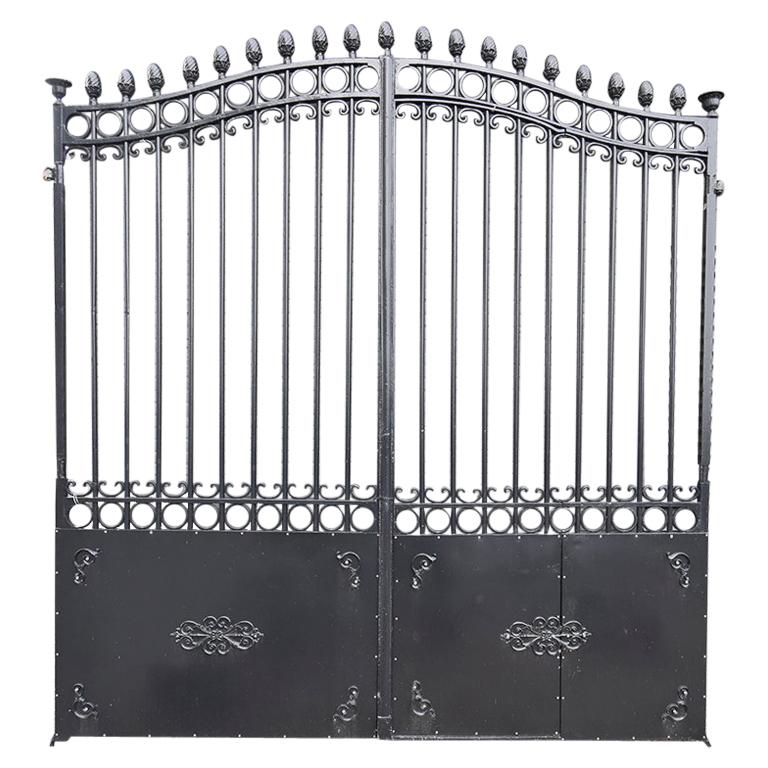 Antique Cast Iron Double-Entry Gate, 19th Century at 1stDibs