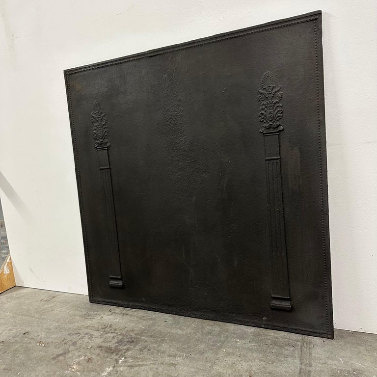 Antique Cast Iron Fireback / Backsplash For Sale at 1stDibs
