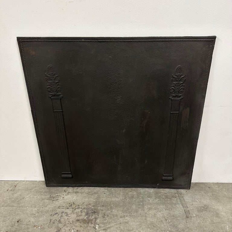 Antique Cast Iron Fireback / Backsplash For Sale at 1stDibs