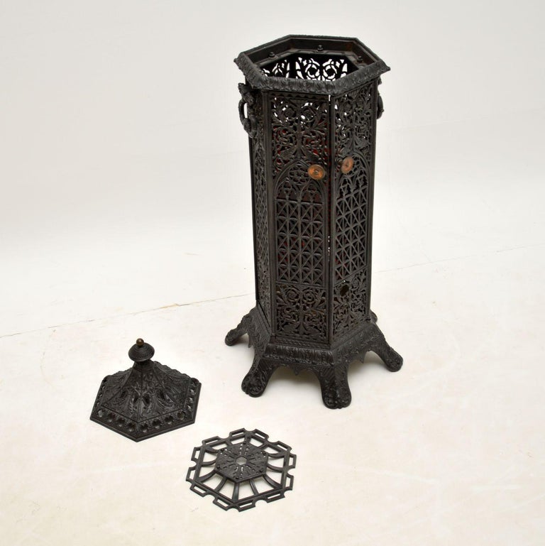 Antique Cast Iron Gas Heater at 1stDibs