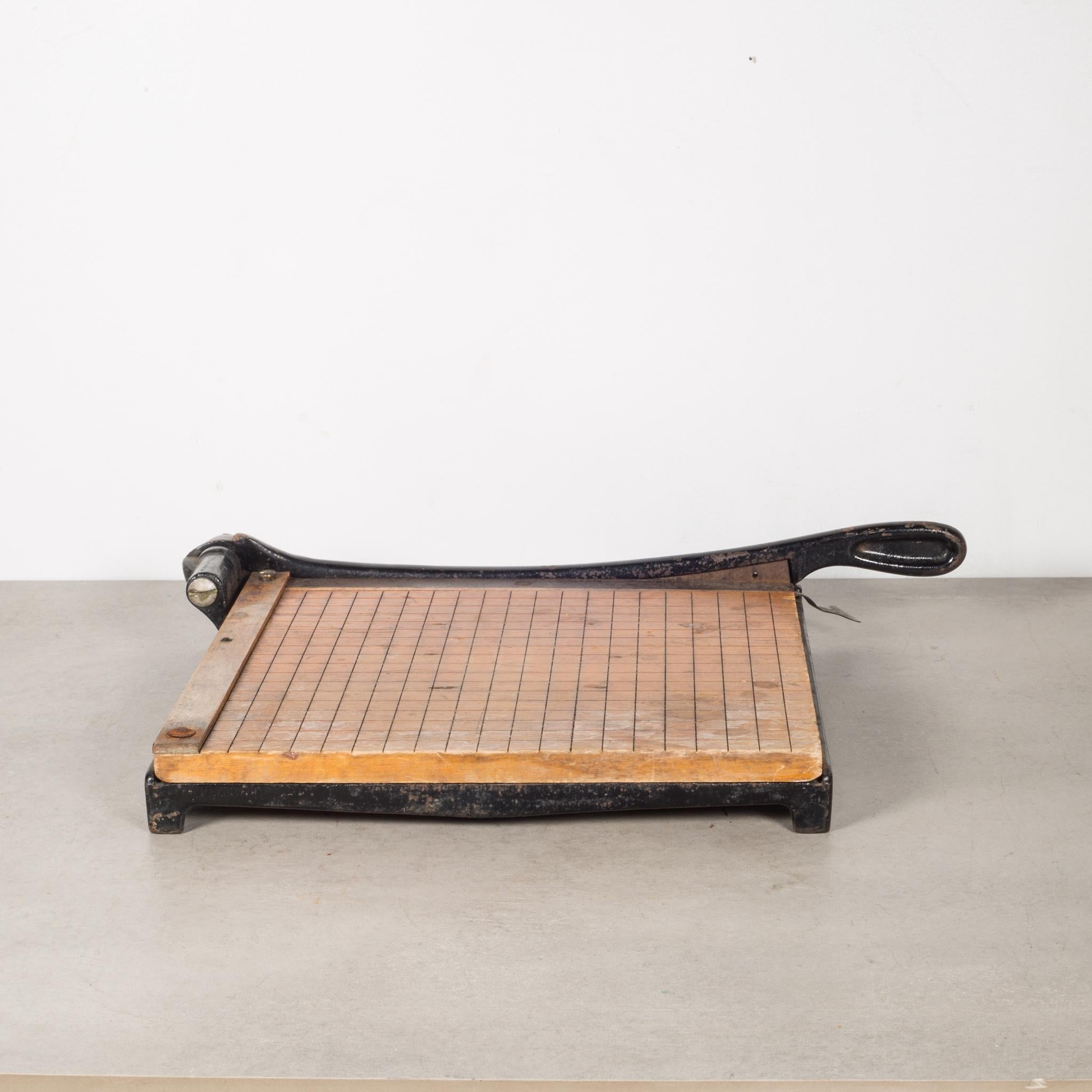 Antique Cast Iron Guillotine Paper Cutter, circa 1940 For Sale at ...