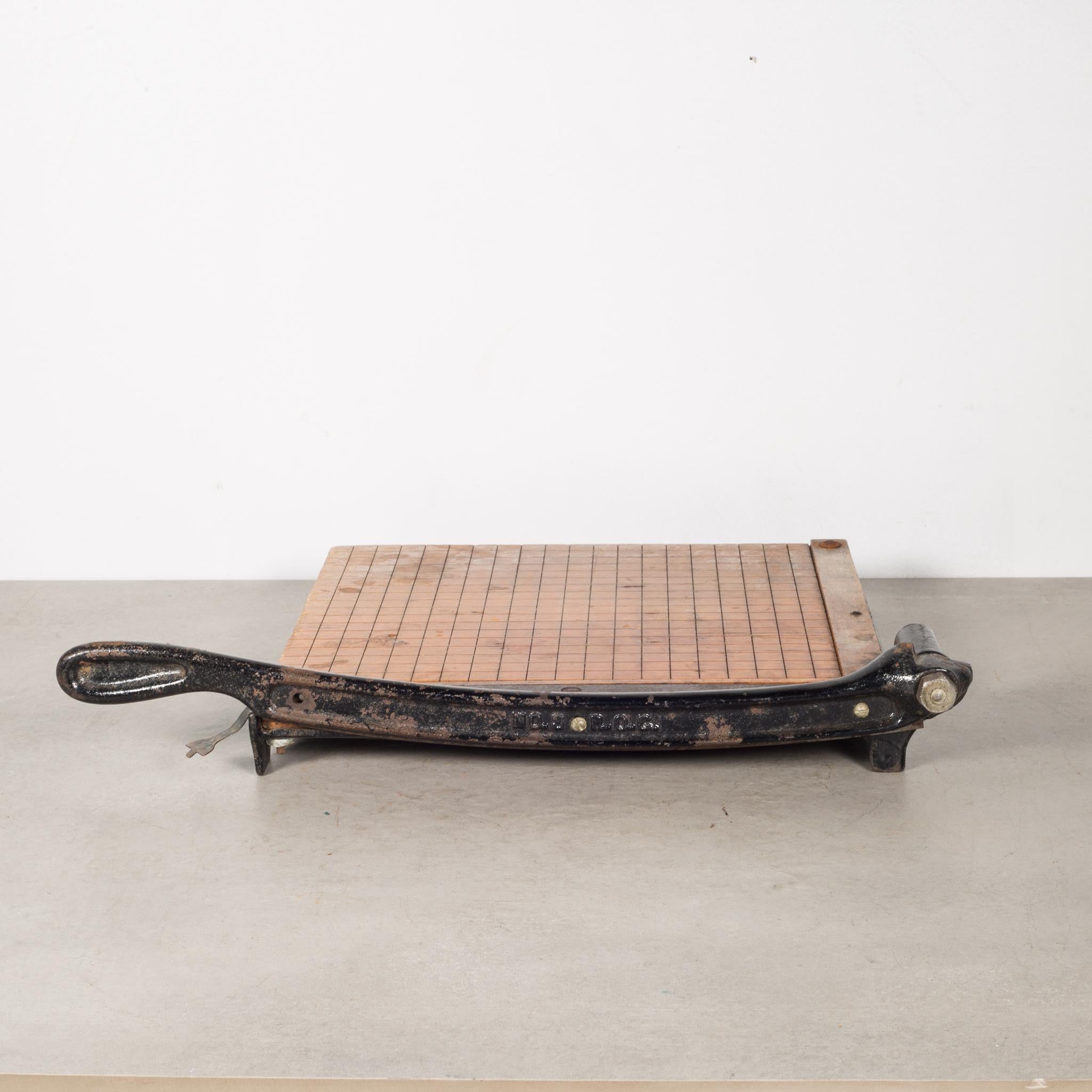 Antique Cast Iron Guillotine Paper Cutter, circa 1940 For Sale at ...