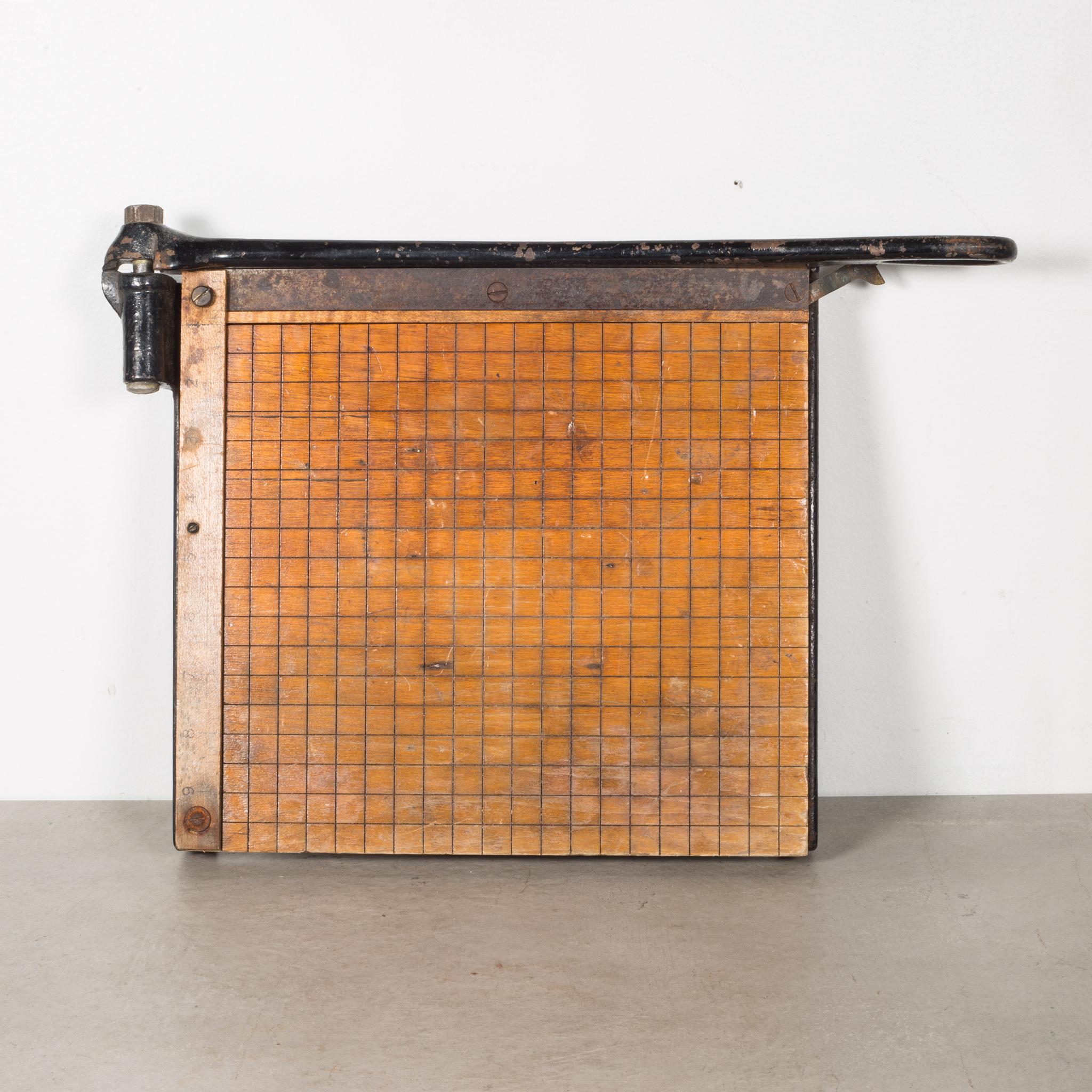 Antique Cast Iron Guillotine Paper Cutter, circa 1940 For Sale at ...