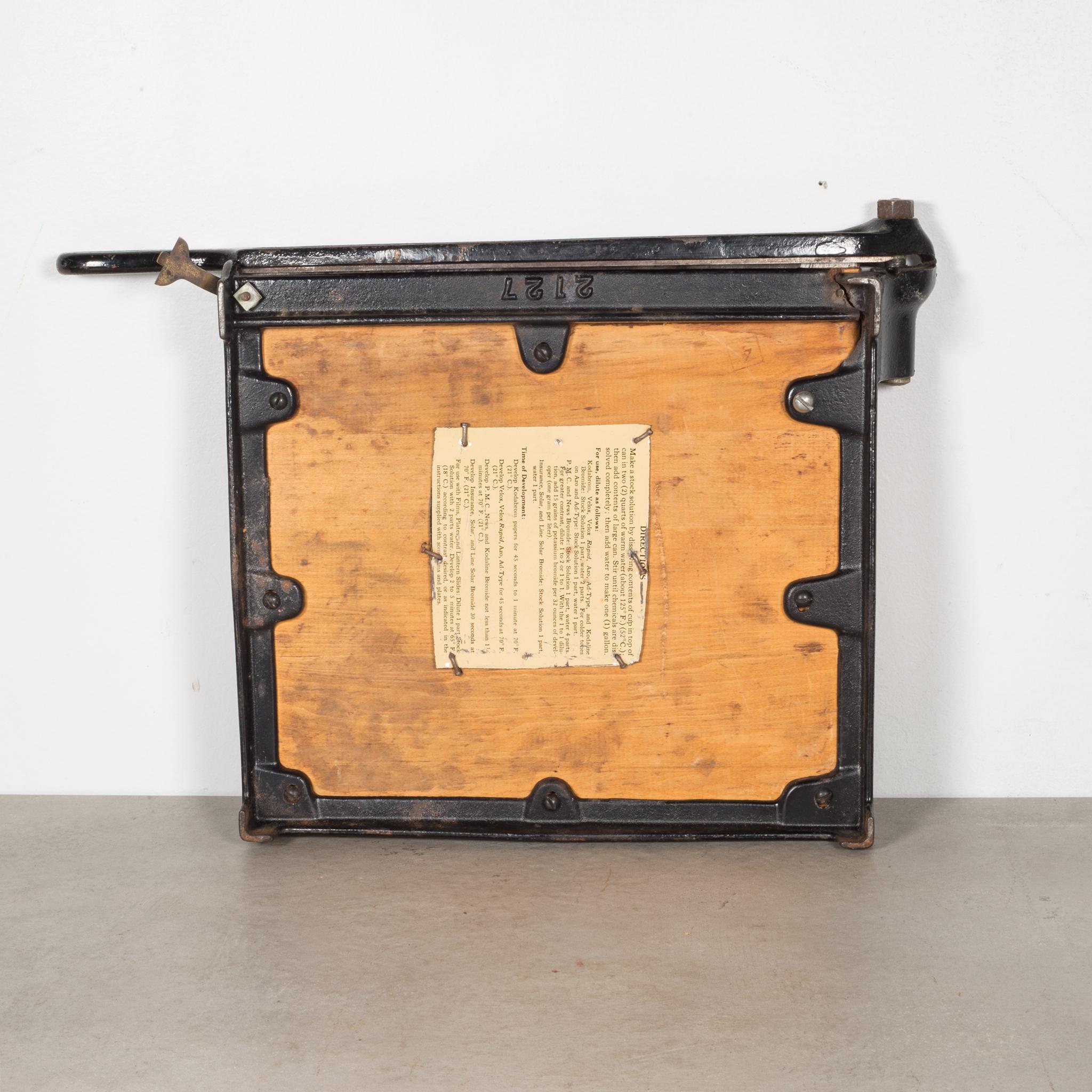 Antique Cast Iron Guillotine Paper Cutter, circa 1940 For Sale at ...