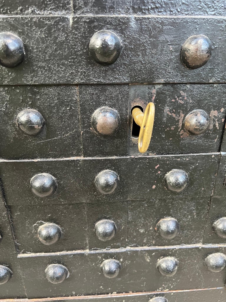 Antique Cast Iron Hobnail Safe at 1stDibs