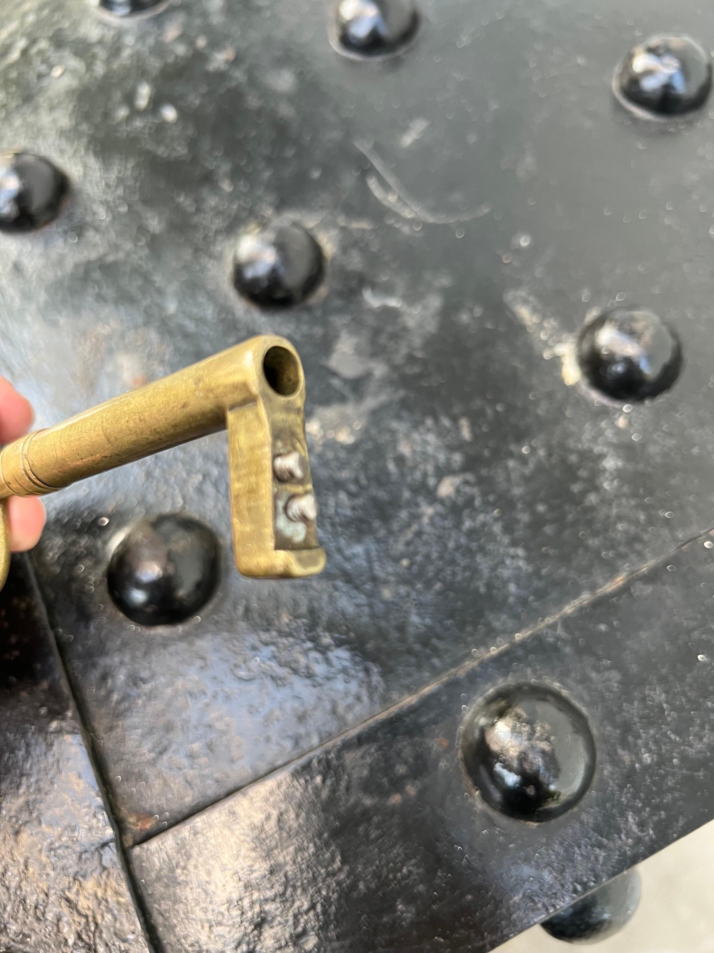 Antique Cast Iron Hobnail Safe at 1stDibs