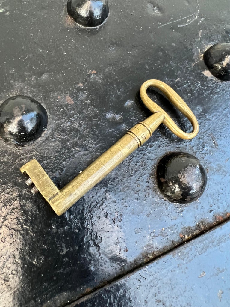 Antique Cast Iron Hobnail Safe at 1stDibs