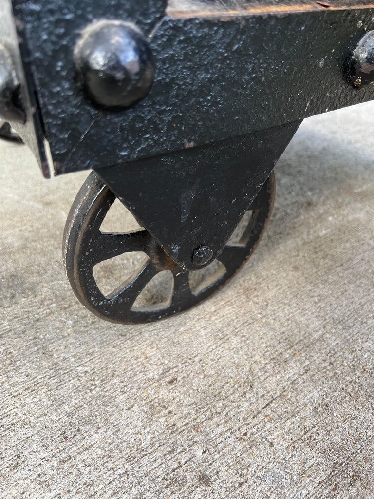Antique Cast Iron Hobnail Safe at 1stDibs