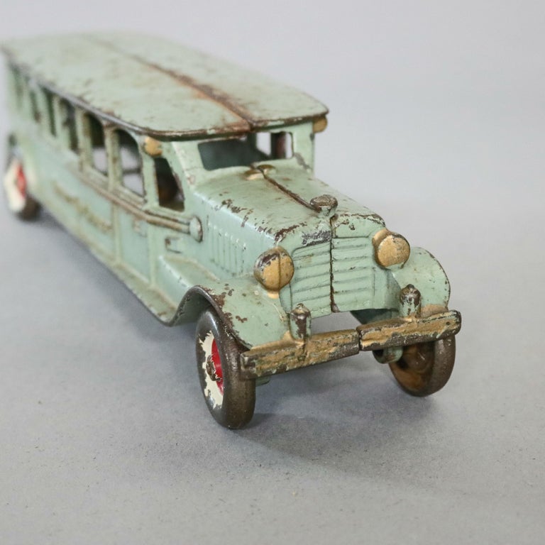 Antique Cast Iron Hubley Coast-to-Coast Toy Passenger Bus, circa 1930 ...