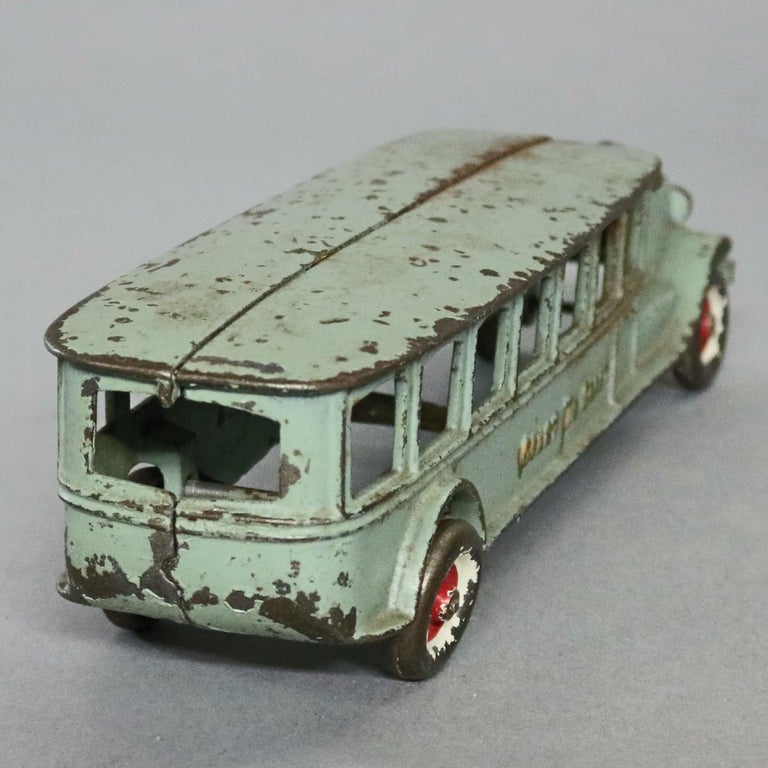 Antique Cast Iron Hubley Coast-to-Coast Toy Passenger Bus, circa 1930 ...