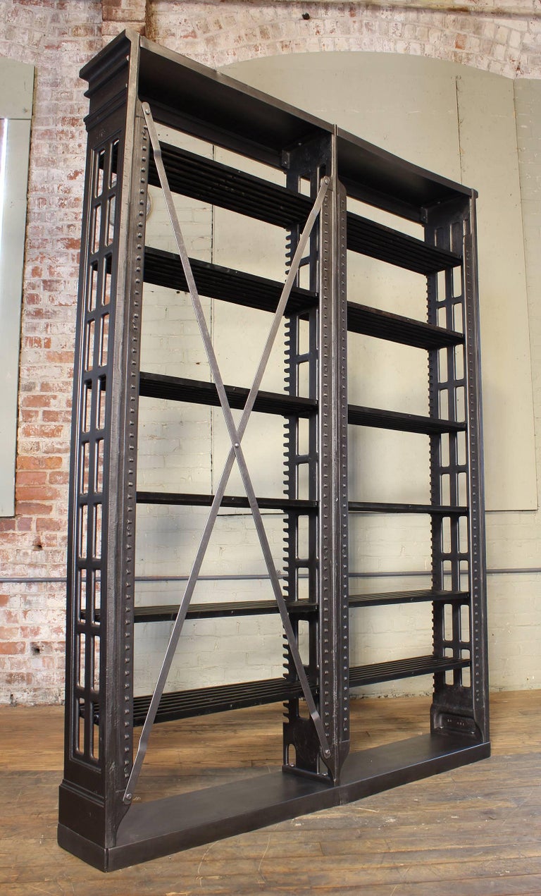 Antique Cast Iron Library Bookshelf Bookstack by Angus Snead MacDonald ...