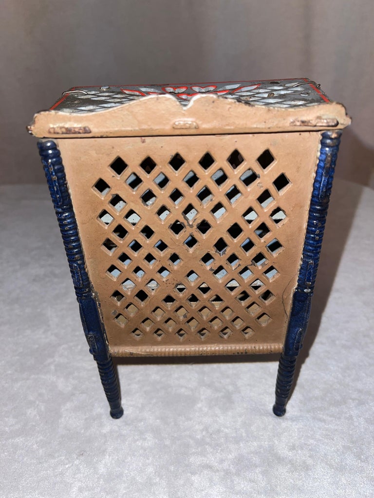 Antique Cast Iron Miniature Cabinet, ca. 1900 For Sale at 1stDibs