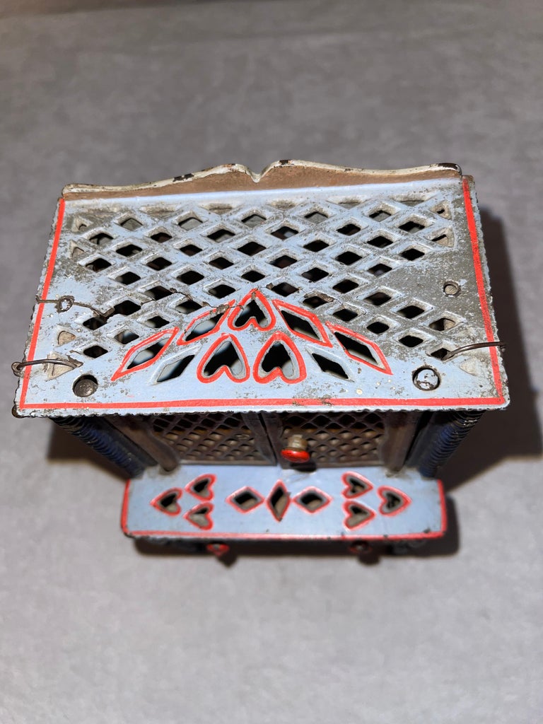 Antique Cast Iron Miniature Cabinet, ca. 1900 For Sale at 1stDibs