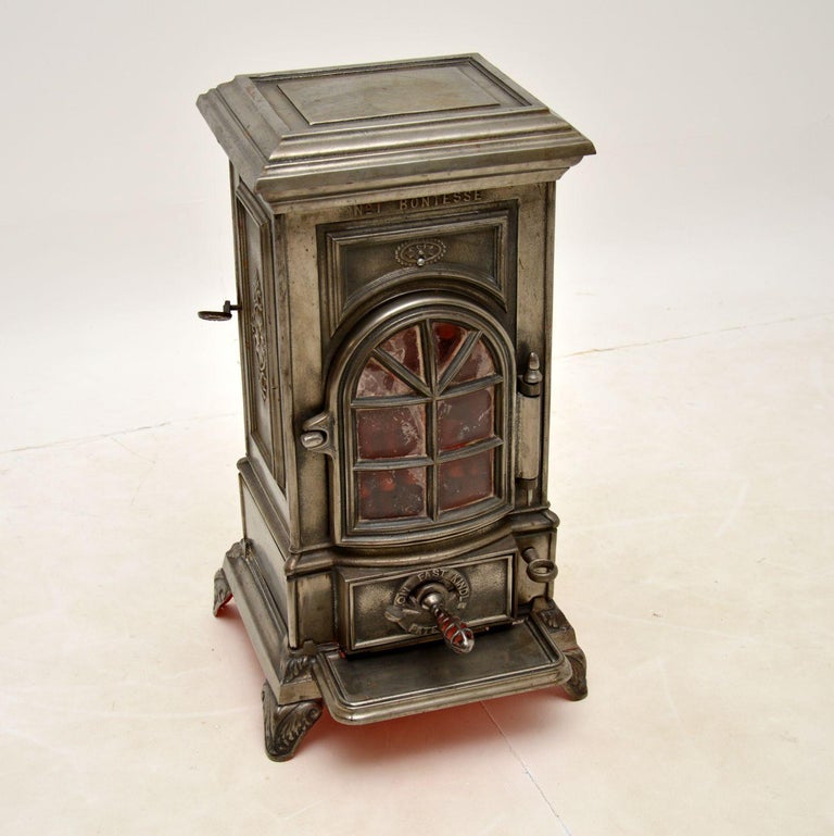 Antique Cast Iron Wood Burner Stove No 1 Bontesse at 1stDibs