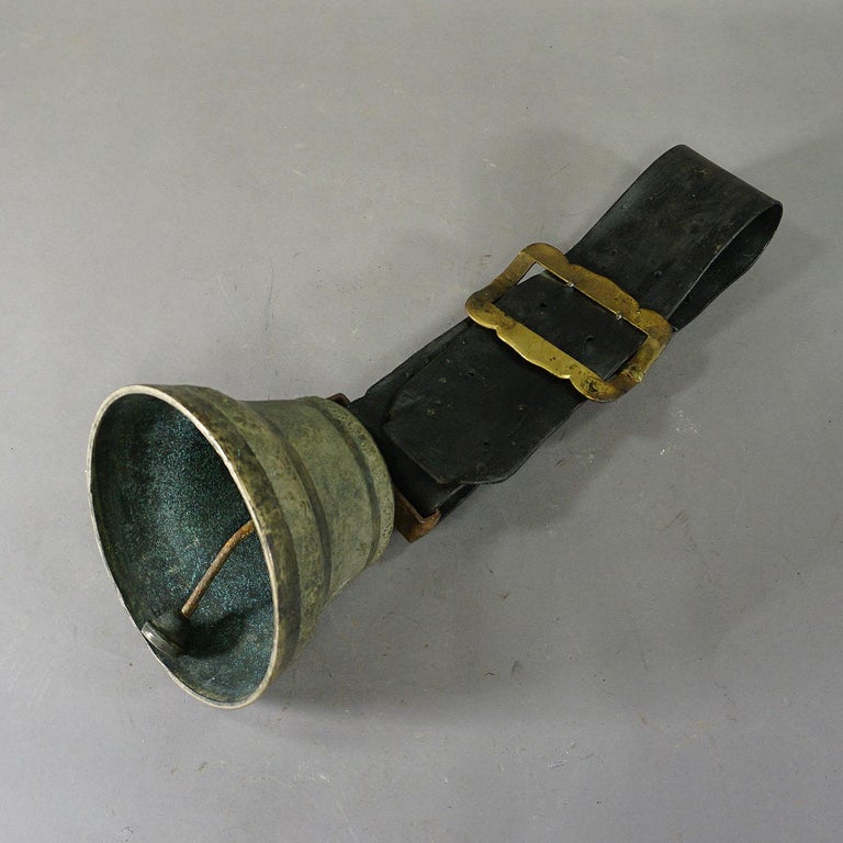 Antique Casted Bronze Cow Bell Made in Switzerland, ca. 1930 For Sale ...
