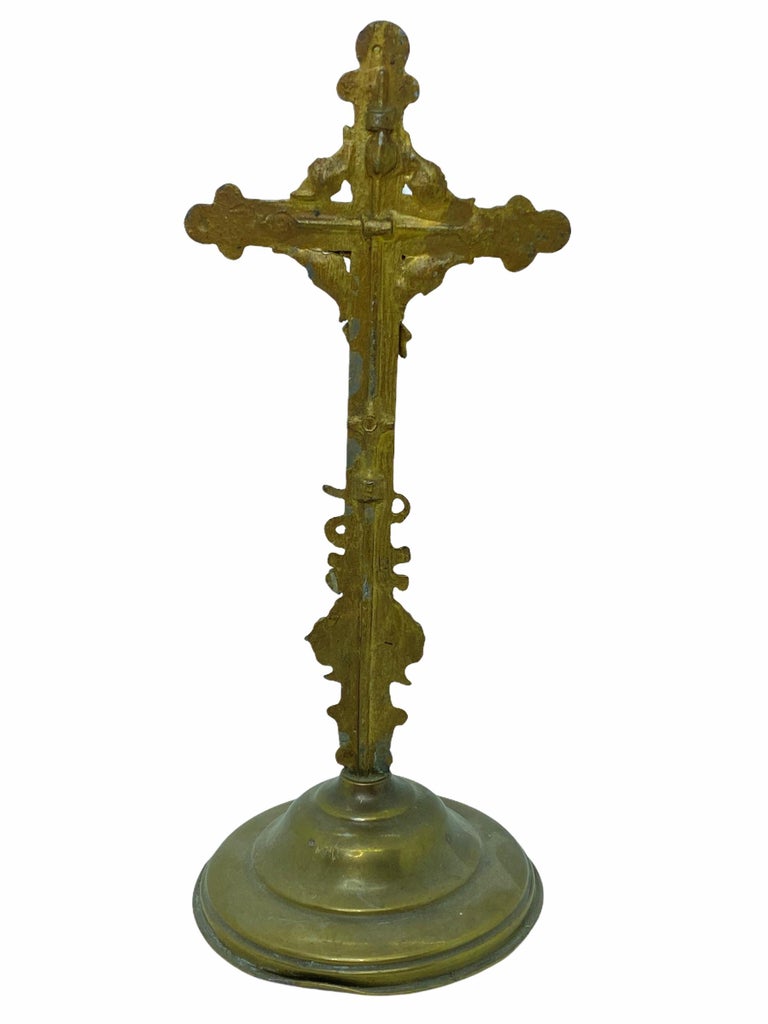 Antique Catholic Rosary on a Crucifix Stand / Holder 1910s or Older ...