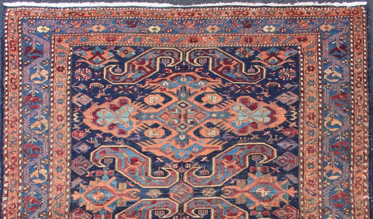 Antique Caucasian 19th Century Sumac Rug in Varying Colors of Red and ...